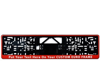 Custom European German License Plate - Etsy