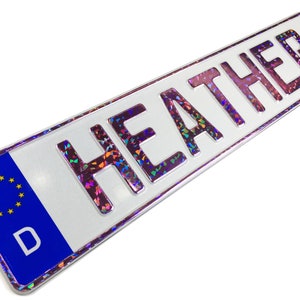 Custom European German License Plate and Frame - Etsy