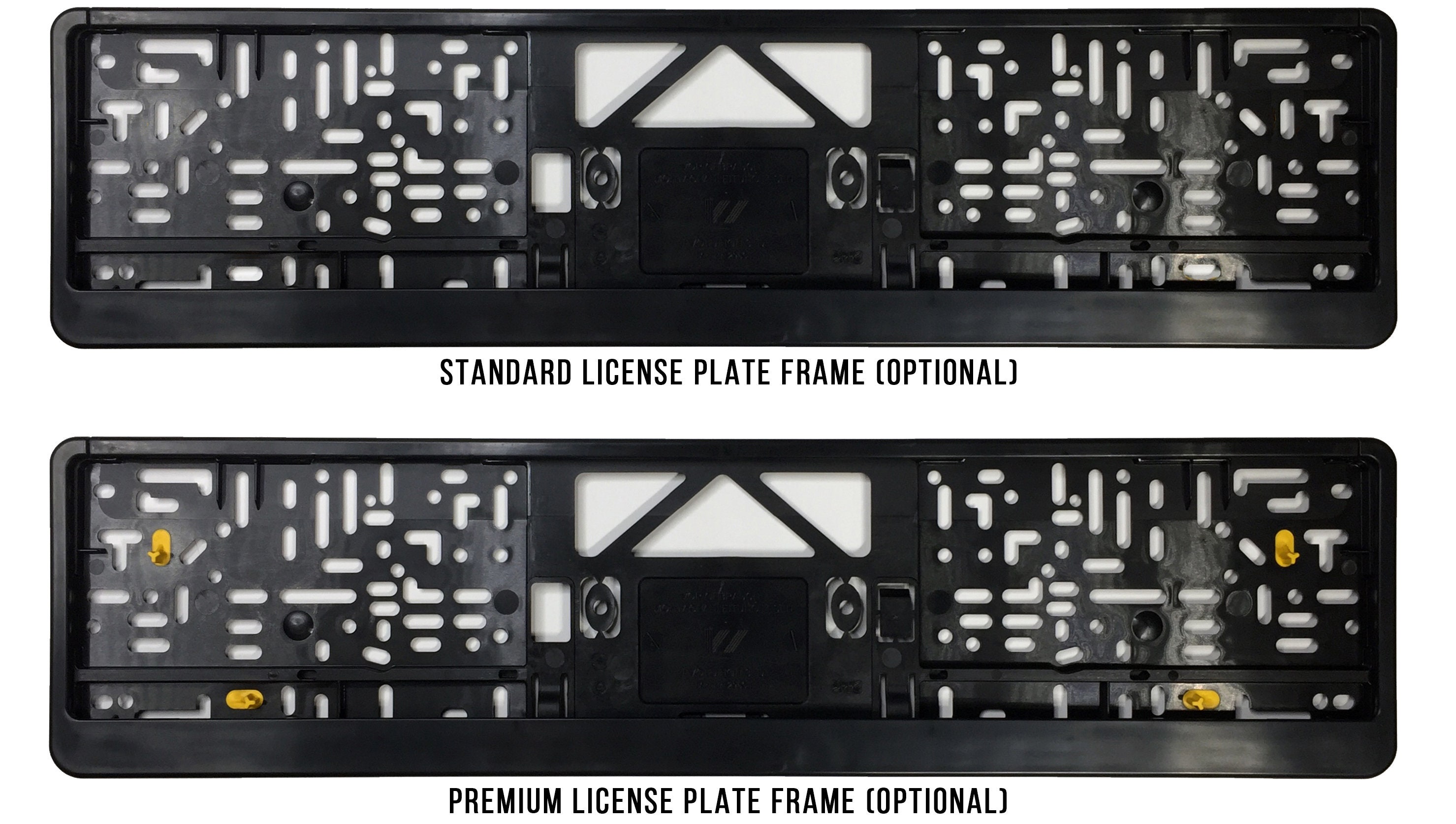 Custom German License Plate Black Euro Band | Etsy