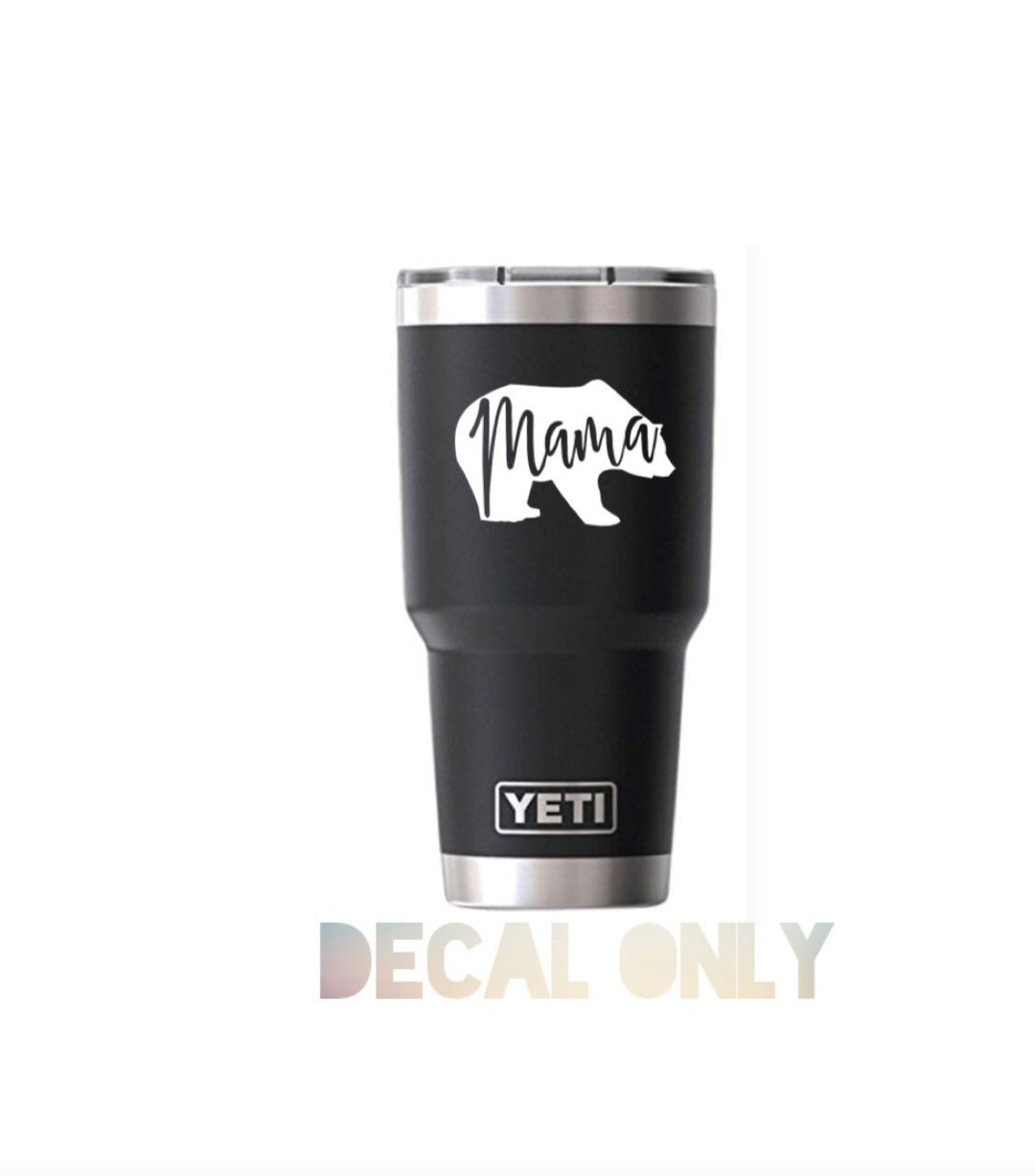 Mama Bear Vinyl Decal Mom Water Bottle Car Decal Window Decal Yeti ...