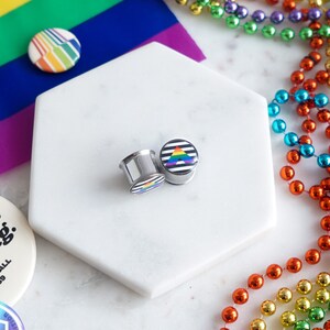 Straight Ally Pride Flag Plugs Custom Gay Pride Gauges | Etsy