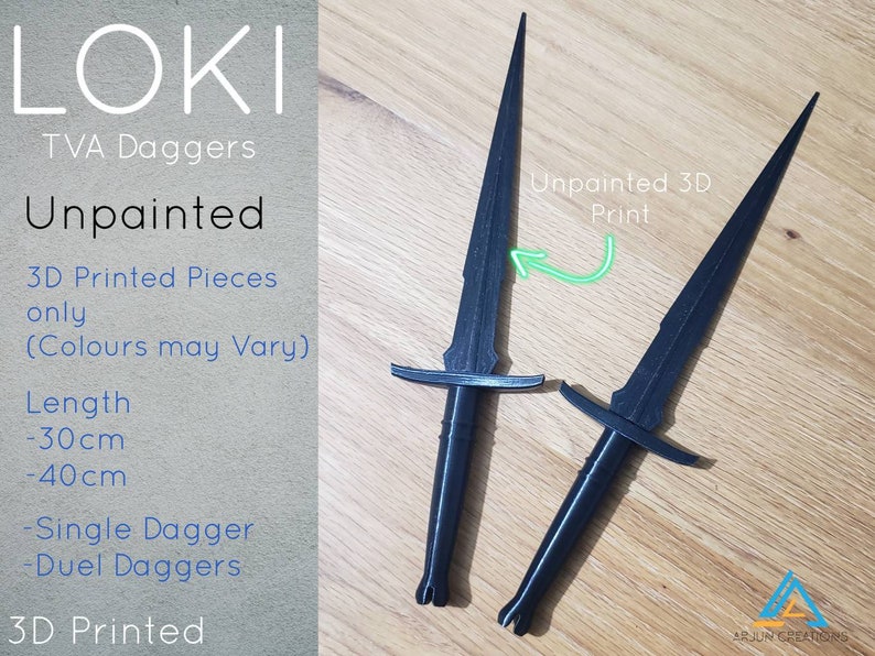 Loki Daggers Disney Plus Series Replica Cosplay TV - Etsy UK