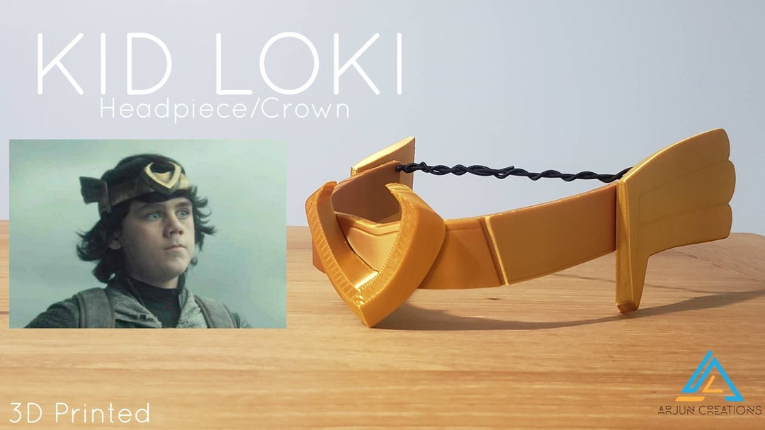 Kid Loki Headpiece - Kid Crown - 3D Printed - Cosplay - Disney Plus ...