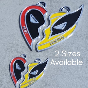 Deadpool Wolverine Heart Logo Keychain / Necklace - 3D Printed - Etsy