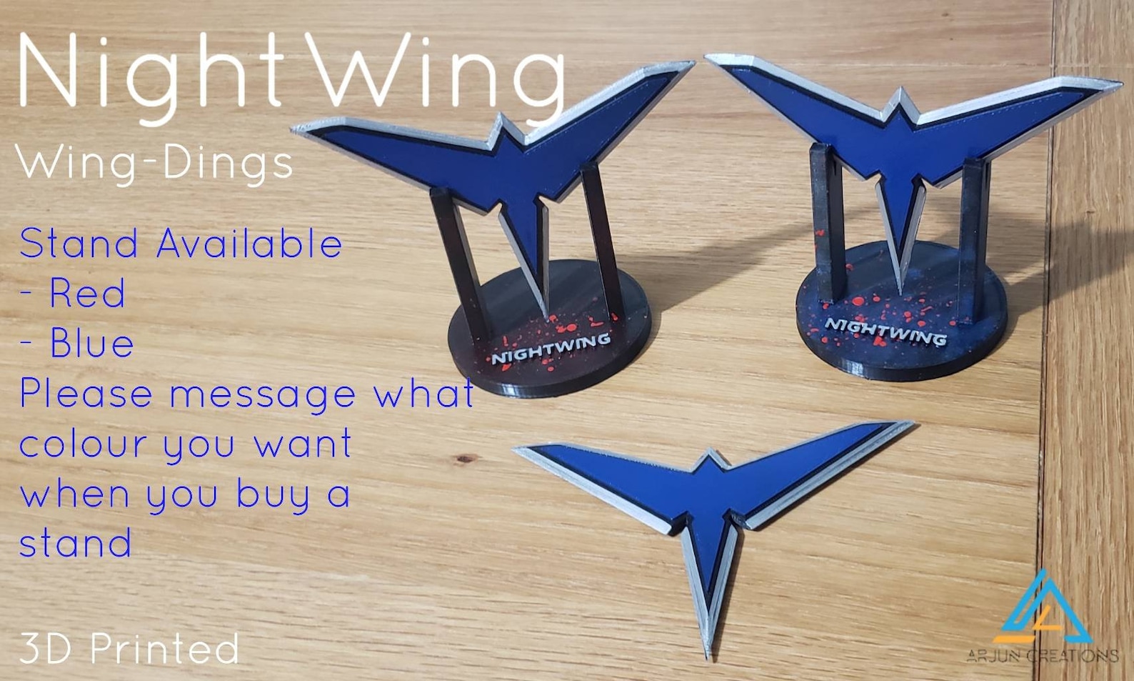 Titans Nightwing Wingdings 3D Printed Titans Utility - Etsy