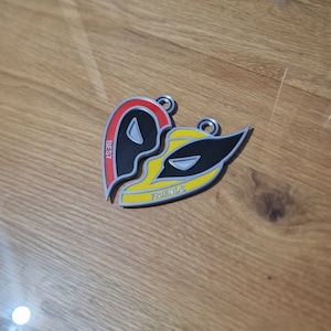 Deadpool Wolverine Heart Logo Keychain / Necklace - 3D Printed - Etsy