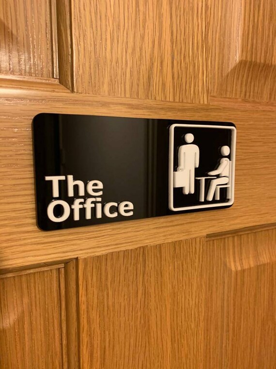 The Office TV Show Door Sign Laser Cut Personalized - Etsy UK