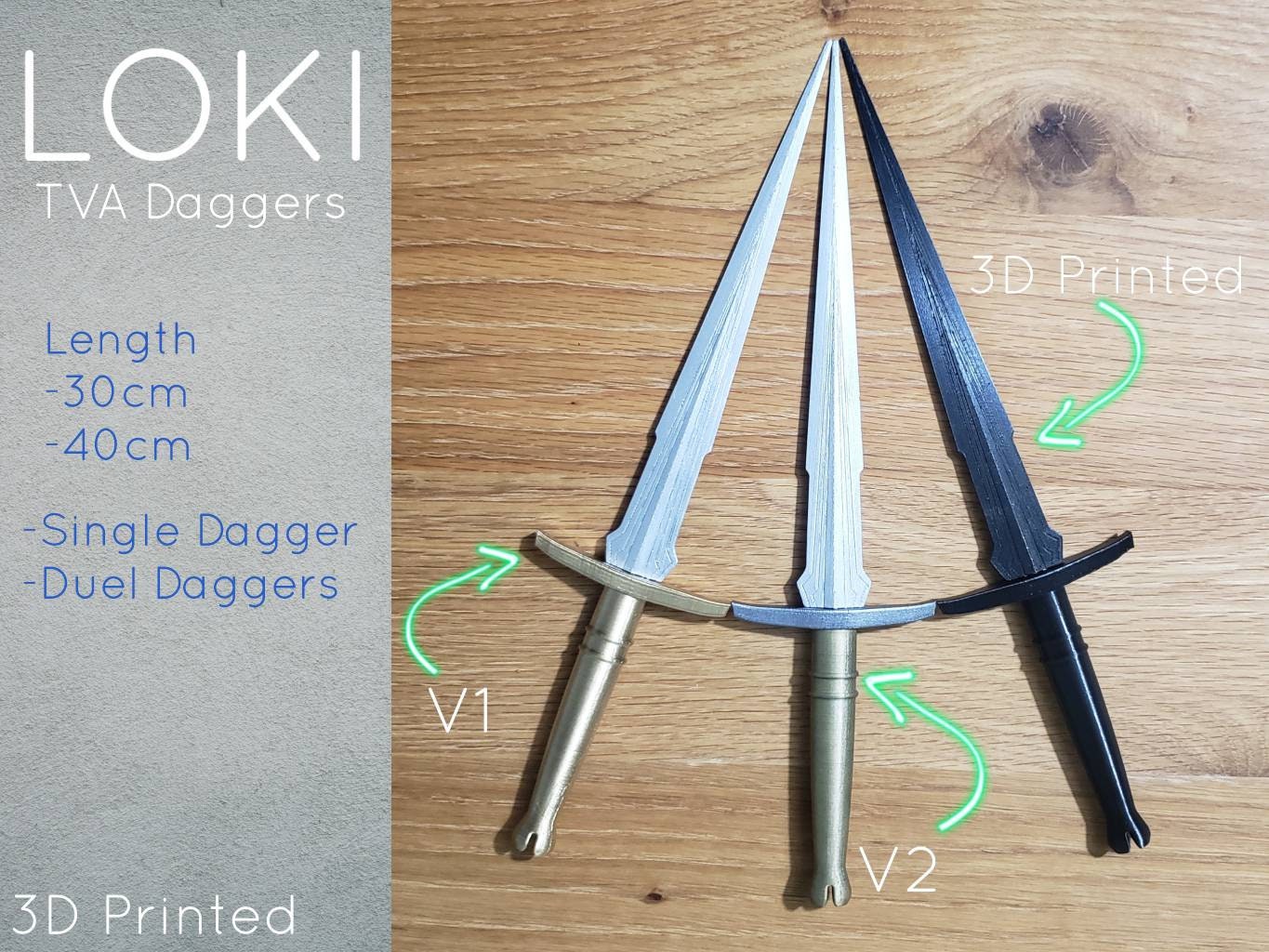 Loki Daggers - Disney Plus Series - Replica - Cosplay - TV Show - 3D ...