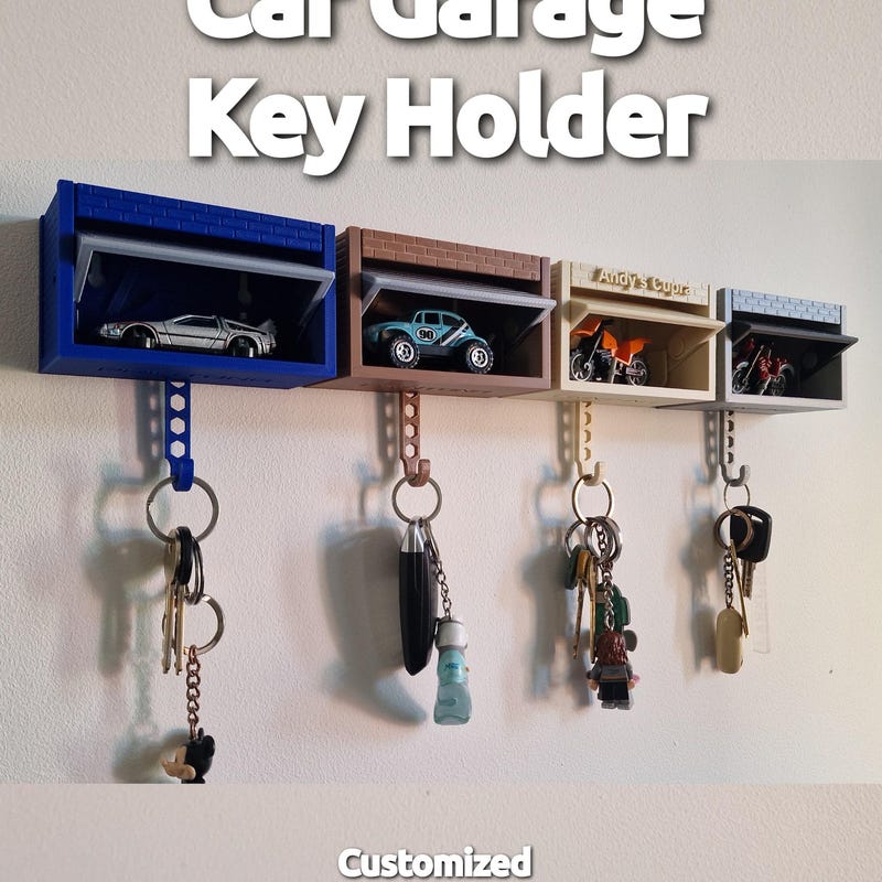 Car Key Garage Blue - Etsy UK