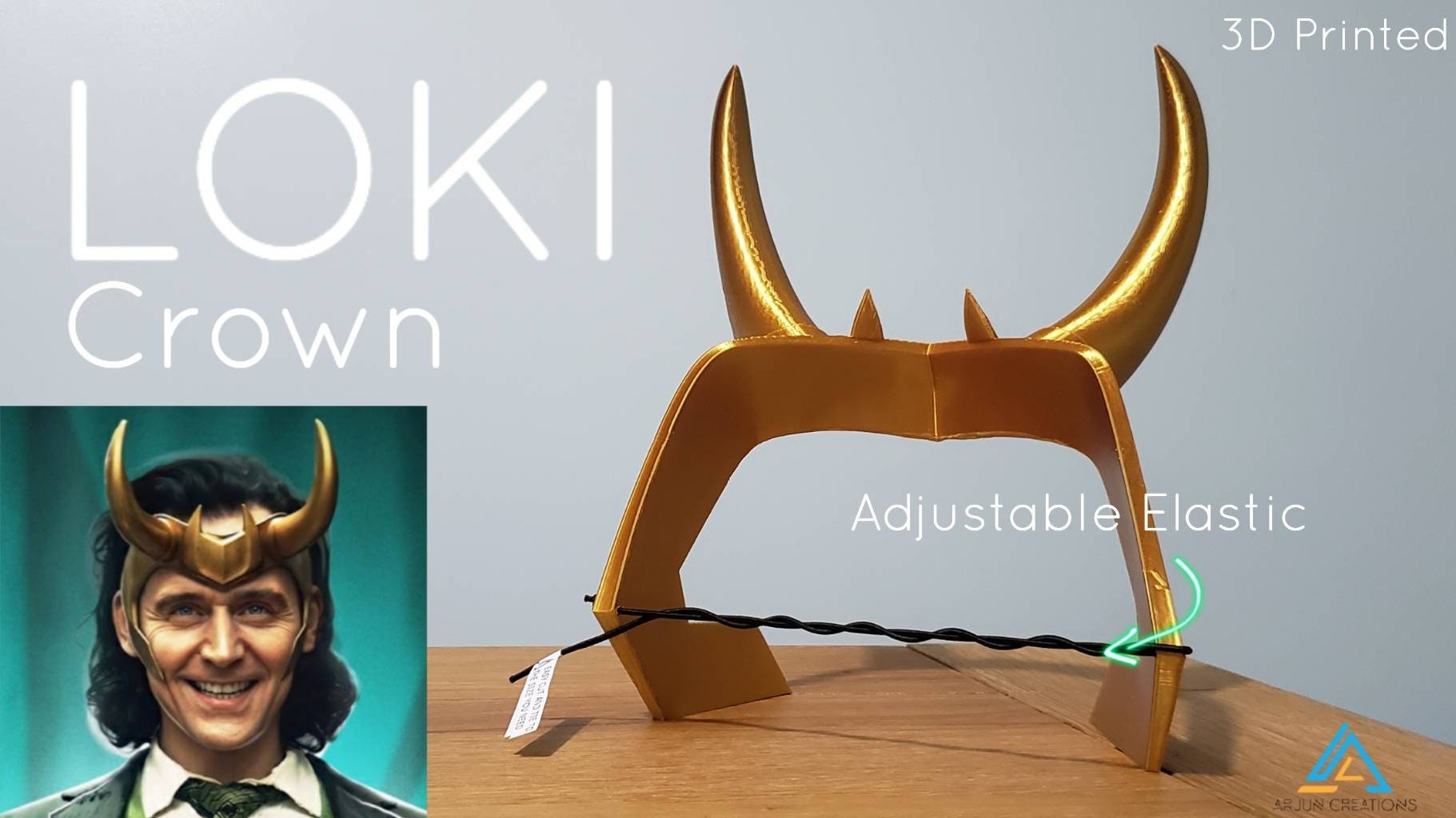 Loki Headpiece Crown 3D Printed Cosplay Disney Plus - Etsy UK
