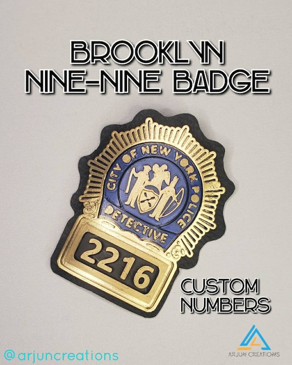 Brooklyn99 City of New York Police Detective Badge Cosplay - Etsy India