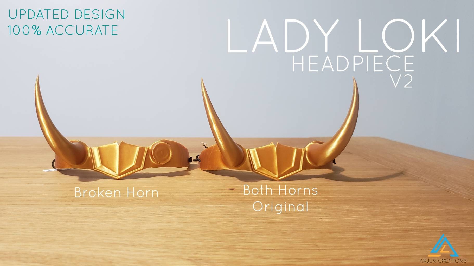 Lady Loki Headpiece Sylvie Crown 3D Printed Cosplay - Etsy Canada