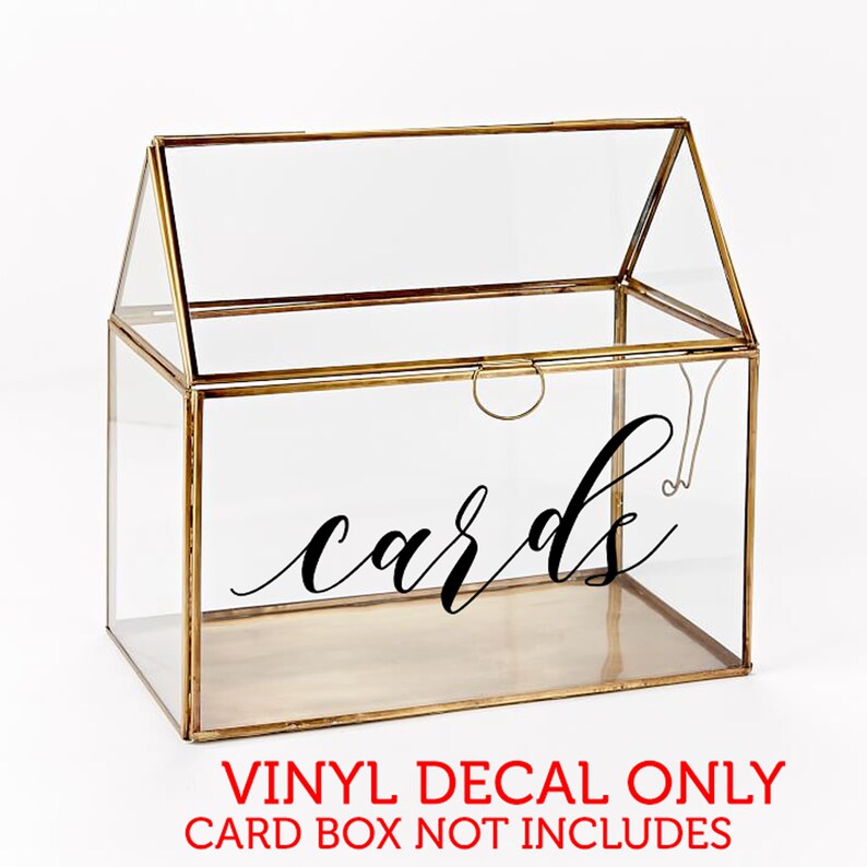 Wedding Cards Box Decal Cards Box Wedding Wedding Decals - Etsy Canada