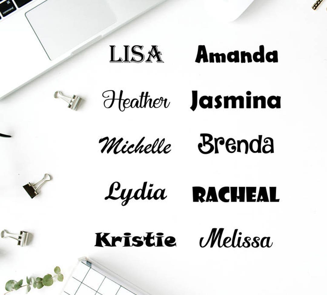 Custom Name Decal Personalized Decal Vinyl Decal Name Etsy Custom Name Decal Personalized Decal Vinyl Decal Name Etsy