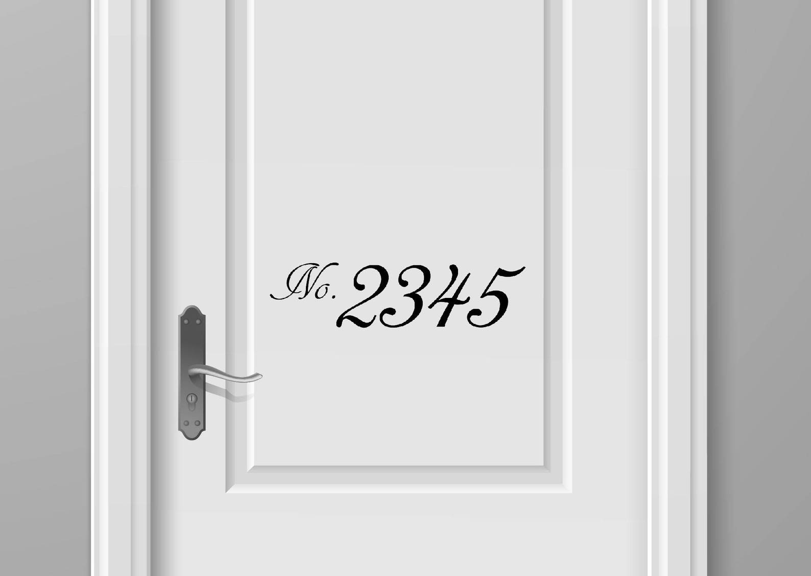 House Number Door Decal Apartment Number Door Decal Door | Etsy