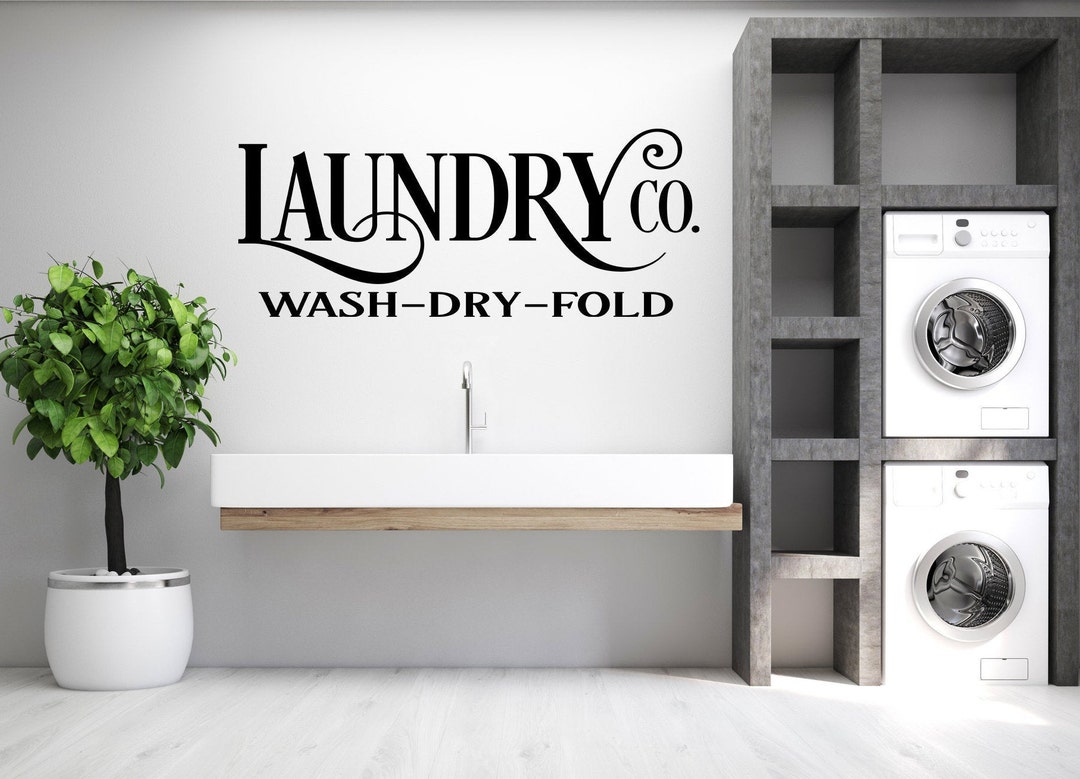 Laundry Room Wall Decal, Laundry Room Decal, Laundry Decal, Laundry ...