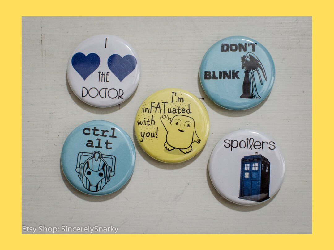 Doctor Who Magnet Set 5pc 1.25 Magnets the Doctor - Etsy