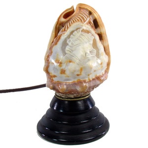 Carved Cameo Shell Accent Lamp - 1920's - 100% Original - Etsy