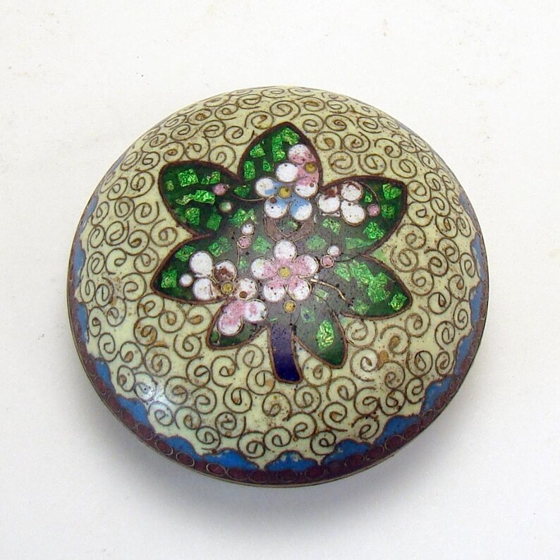 Cloisonne Ginbari Pill Box - 1910 - Etsy