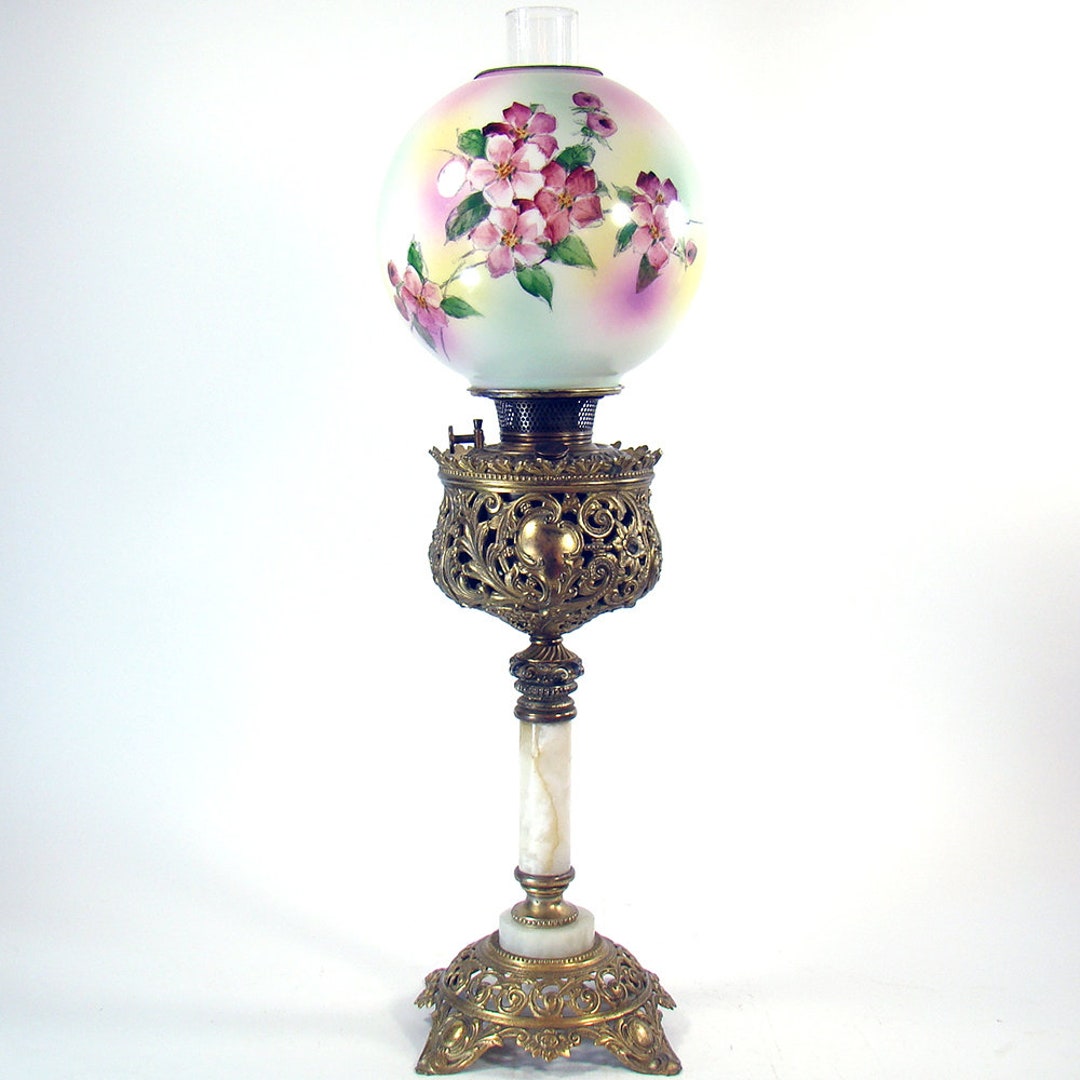 Signed Bradley and Hubbard Banquet Lamp - 1880's - Etsy