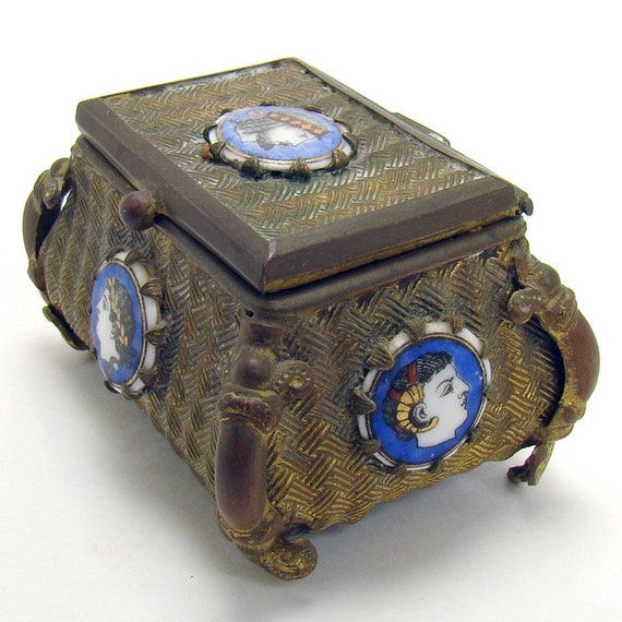 Bronze/Brass Trinket Box - 1870's - Gem