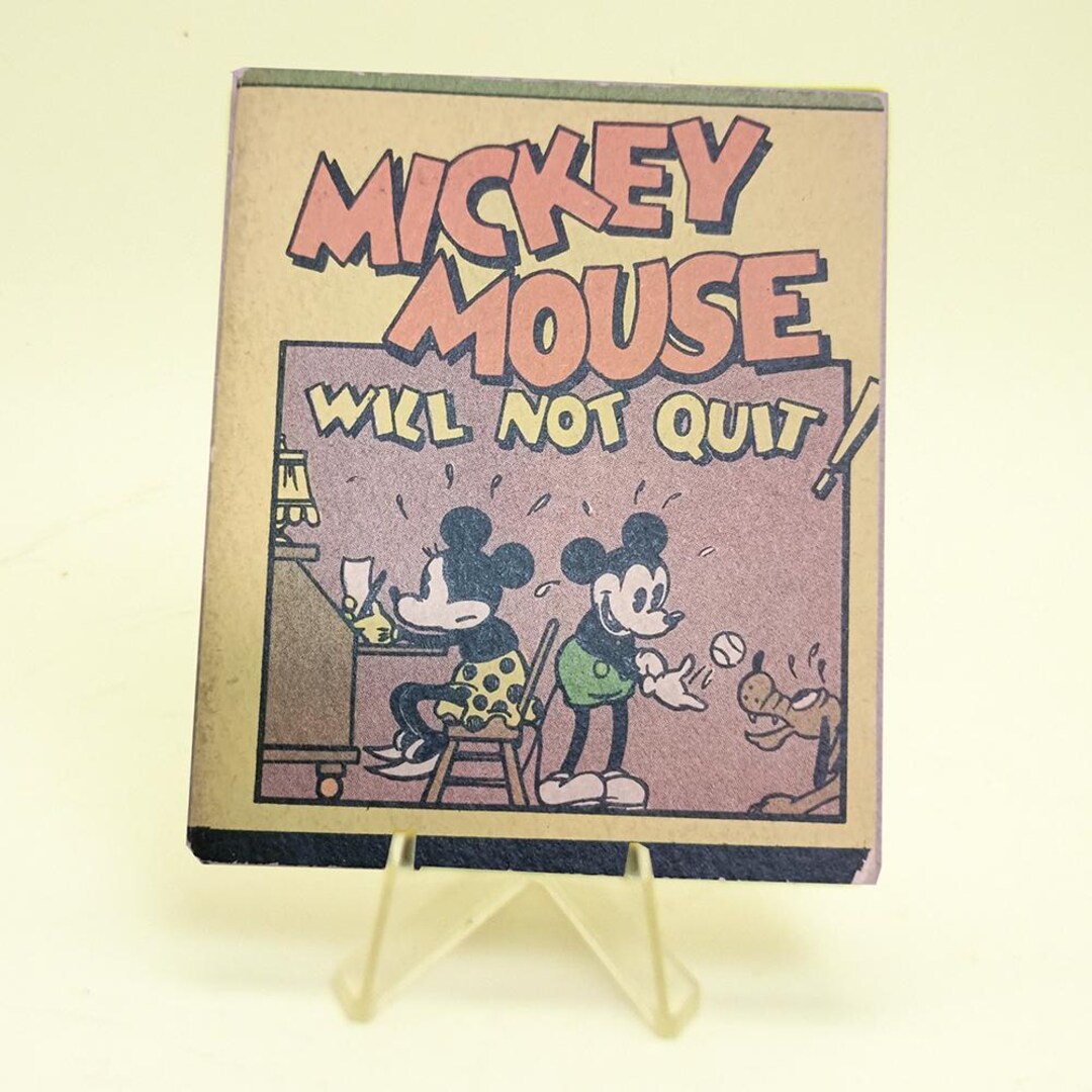Mickey Mouse Will Not Quit Miniature Book - Etsy