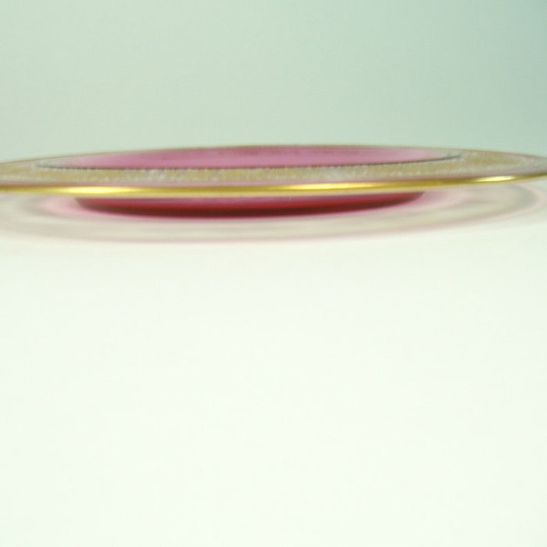 St. Louis Carved and Cut Cranberry Glass Plates - 1870 - Etsy