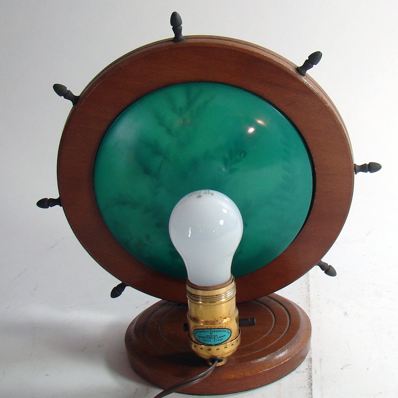 Aquarium Lamp With Fish 1970's - Etsy