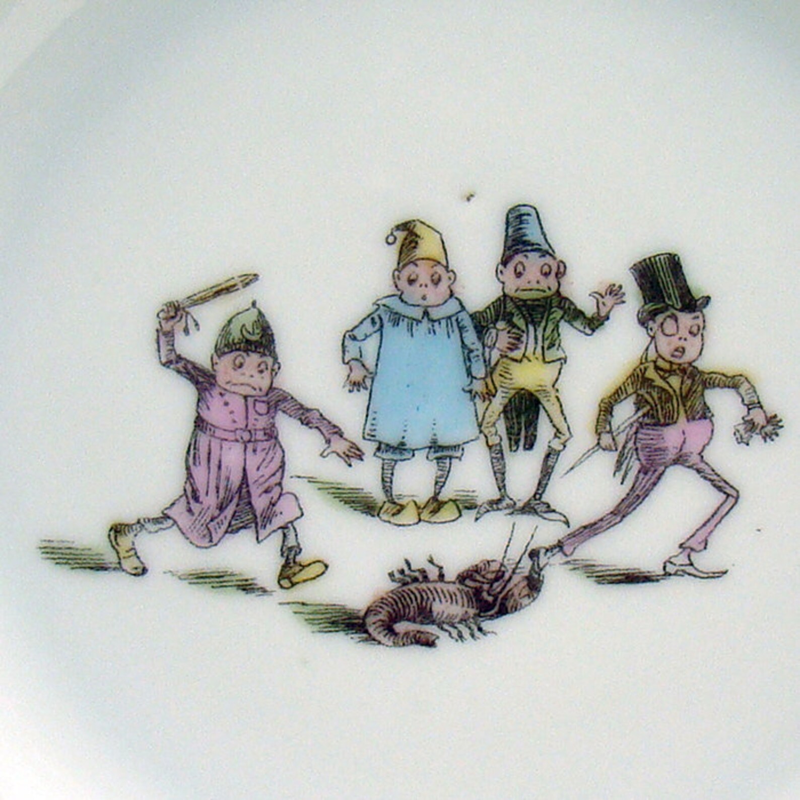 Palmer Cox Brownies Porcelain Plate - C. 1900 - Etsy