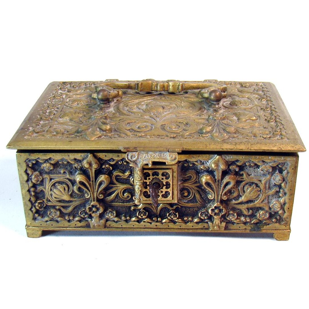 Victorian Repousse German Jewel Chest - Etsy