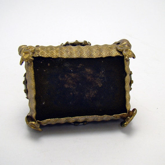 Bronze/Brass Trinket Box - 1870's - Gem
