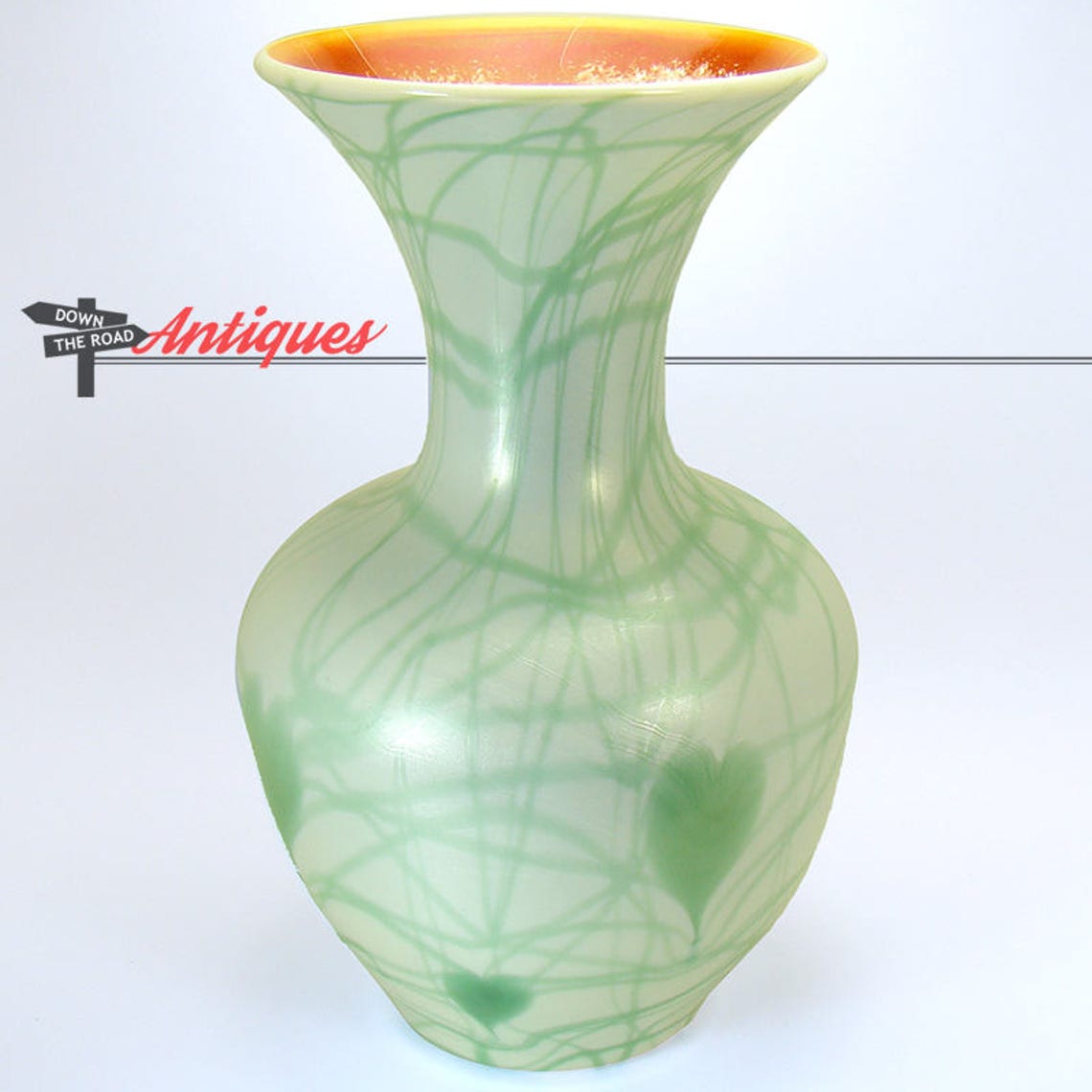 Large Hanging Heart and Vine Imperial Glass Vase - Etsy