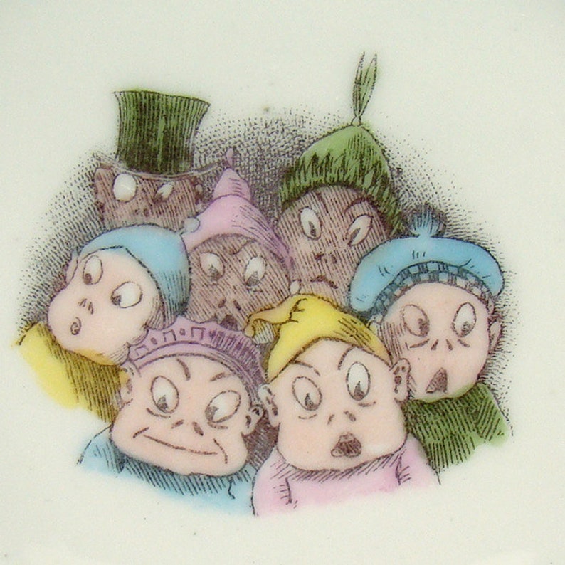 Palmer Cox Brownies Porcelain Plate With Seven Figures - 1900's - Etsy