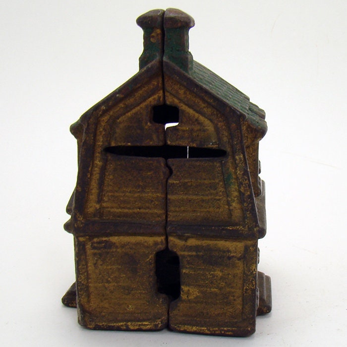 Cast Iron Two-story House Bank - 1880's - Etsy