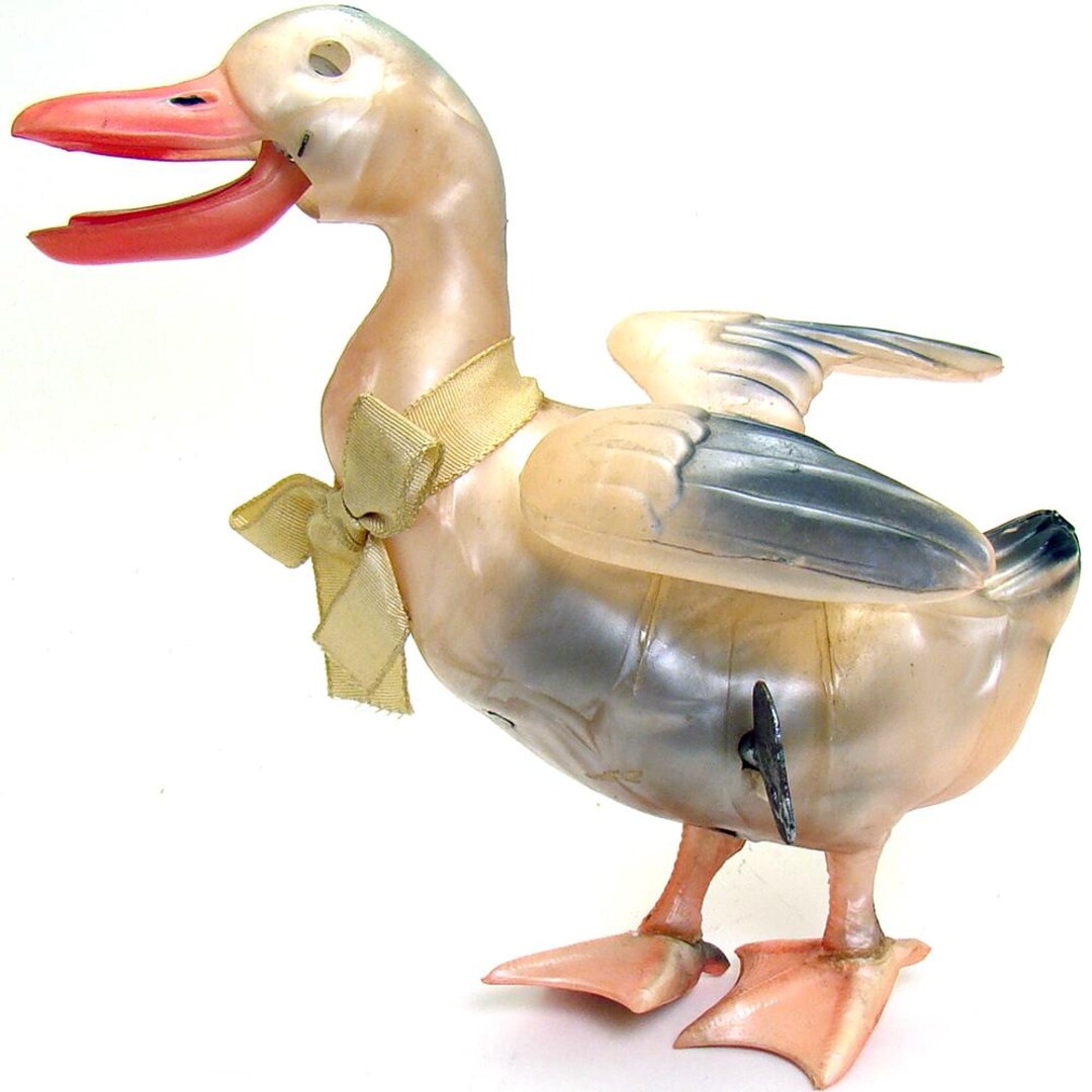 Celluloid Duck With Flapping Wings Wind-up Toy - Etsy