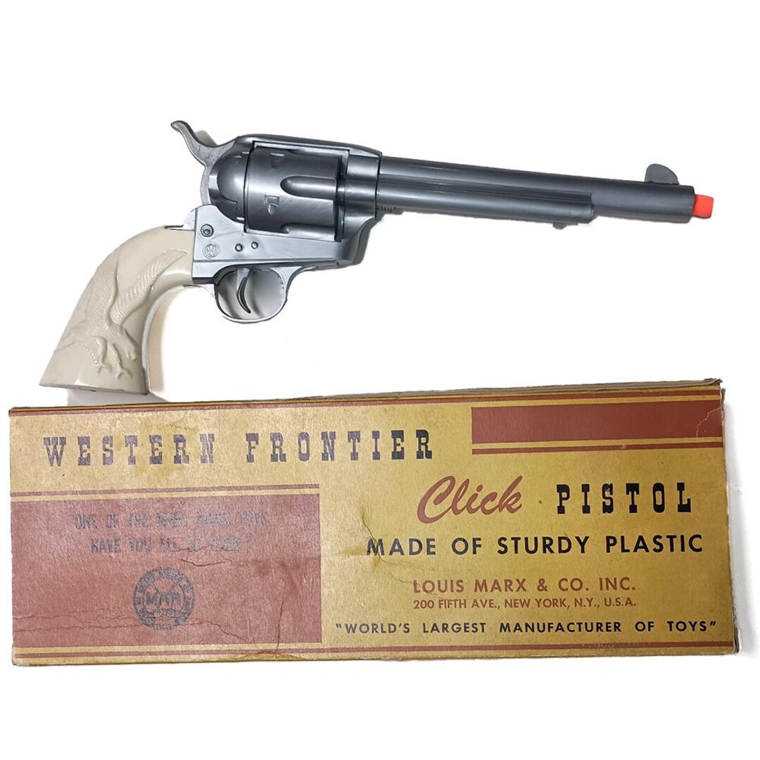 Marx Western Frontier Toy Click Pistol in Box - Etsy