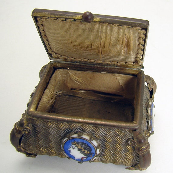 Bronze/Brass Trinket Box - 1870's - Gem