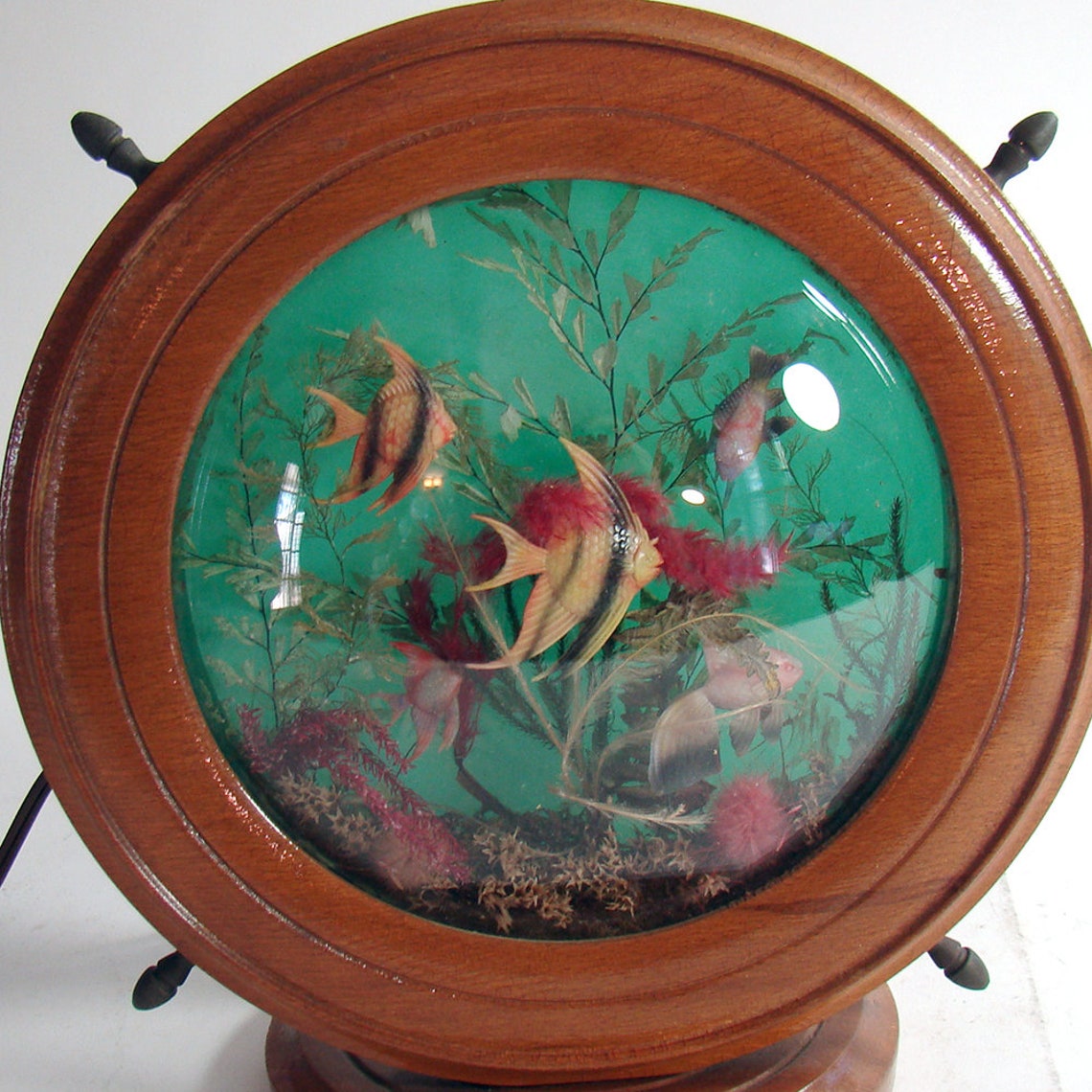 Aquarium Lamp With Fish 1970's - Etsy