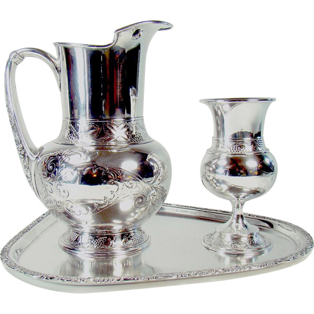 Three-piece Silver Plated Pairpoint Set - 1890's - Etsy