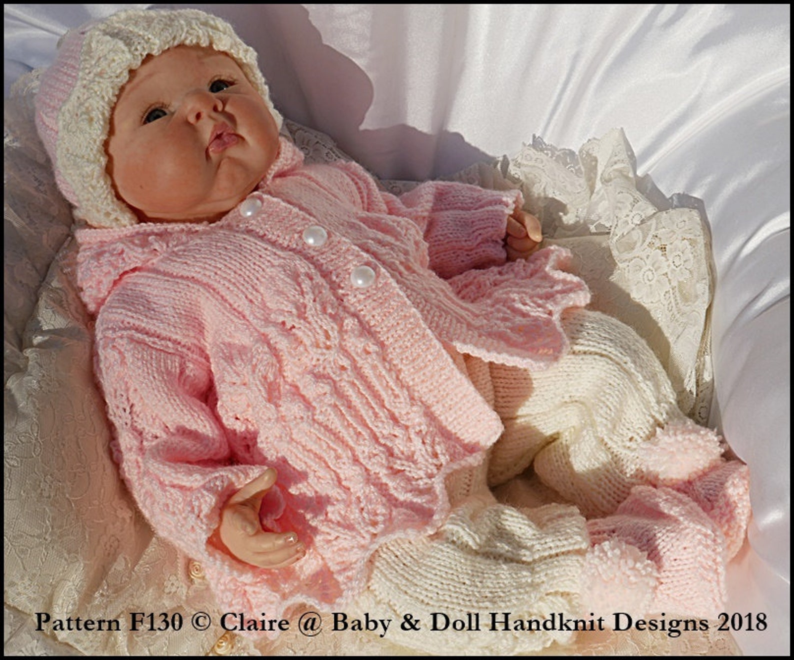 Hooded Lacy Pram Set 16-22 Doll/prem-3m Baby - Etsy