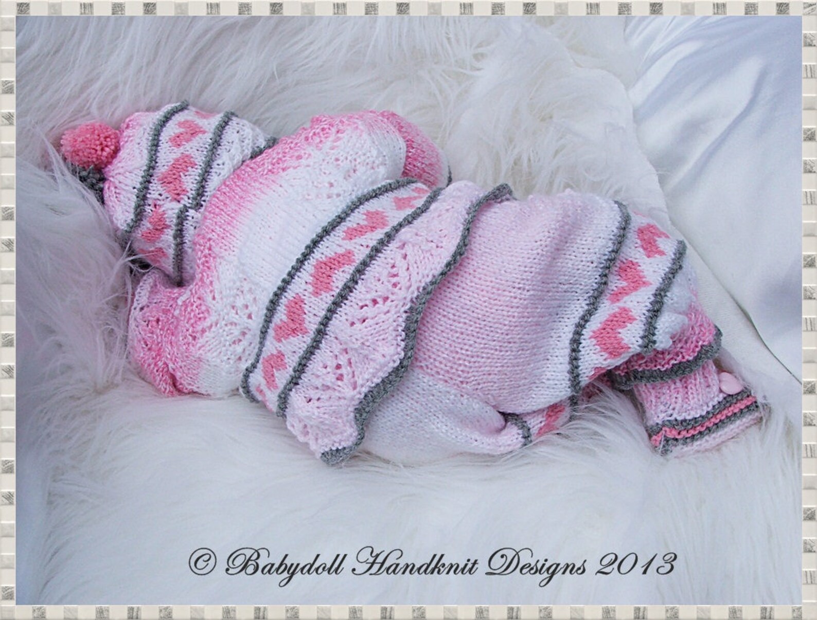 Heart Motif Suit Pattern F89 for 16-22 Doll/0-3m Baby - Etsy