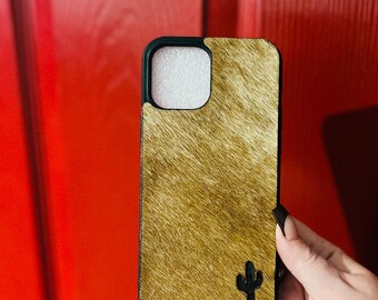 Custom Branded Cowhide Phone Cases - Etsy
