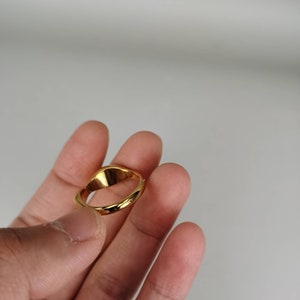 Gold Irregular Shape Ring, Chunky Ring, Gold Ring, Minimalism Ring ...