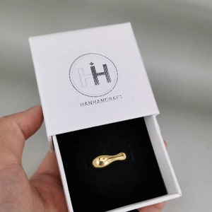 Gold Irregular Shape Ring, Chunky Ring, Gold Ring, Minimalism Ring ...