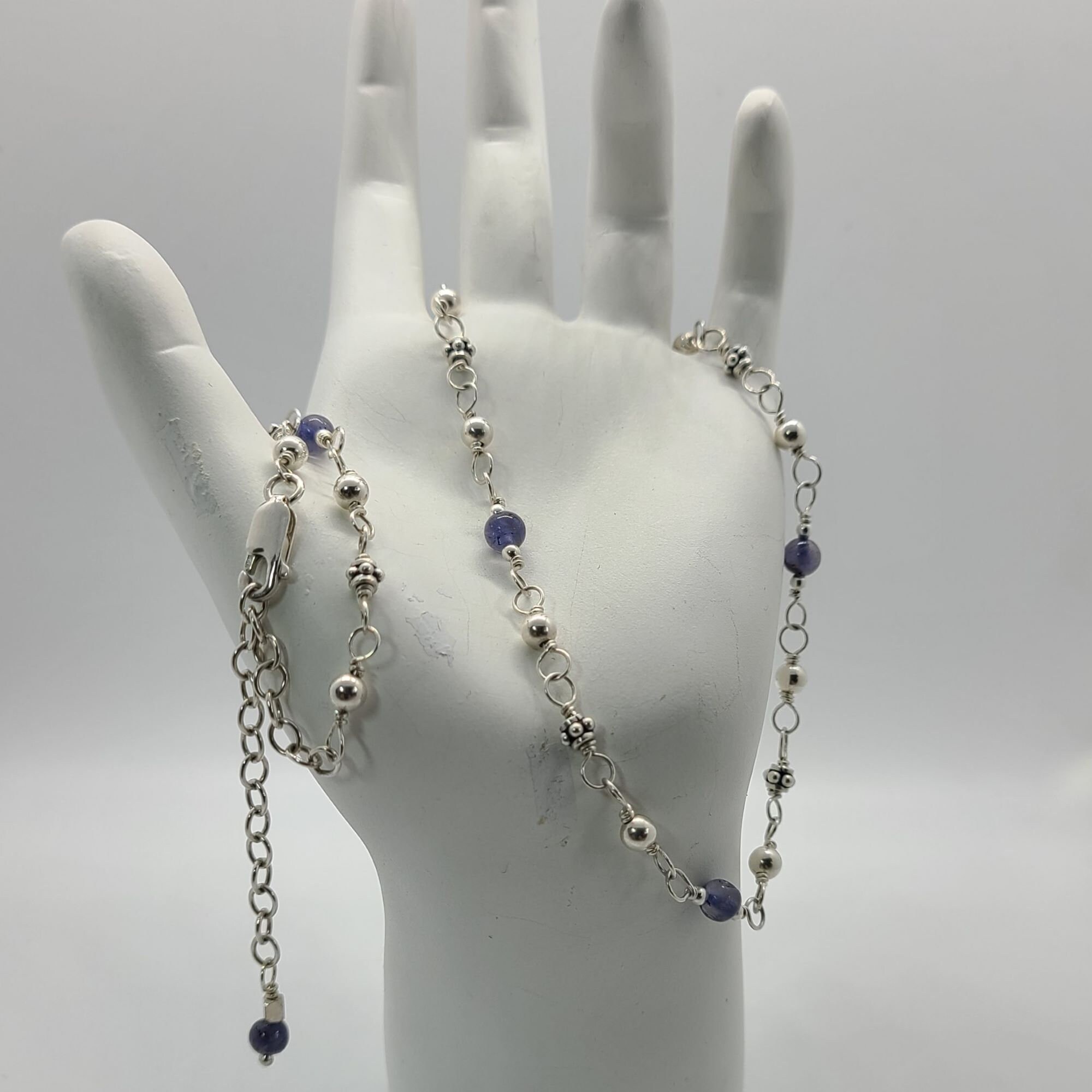 Sterling Silver Hand Wire Wrapped Links With Sterling Beads and ...