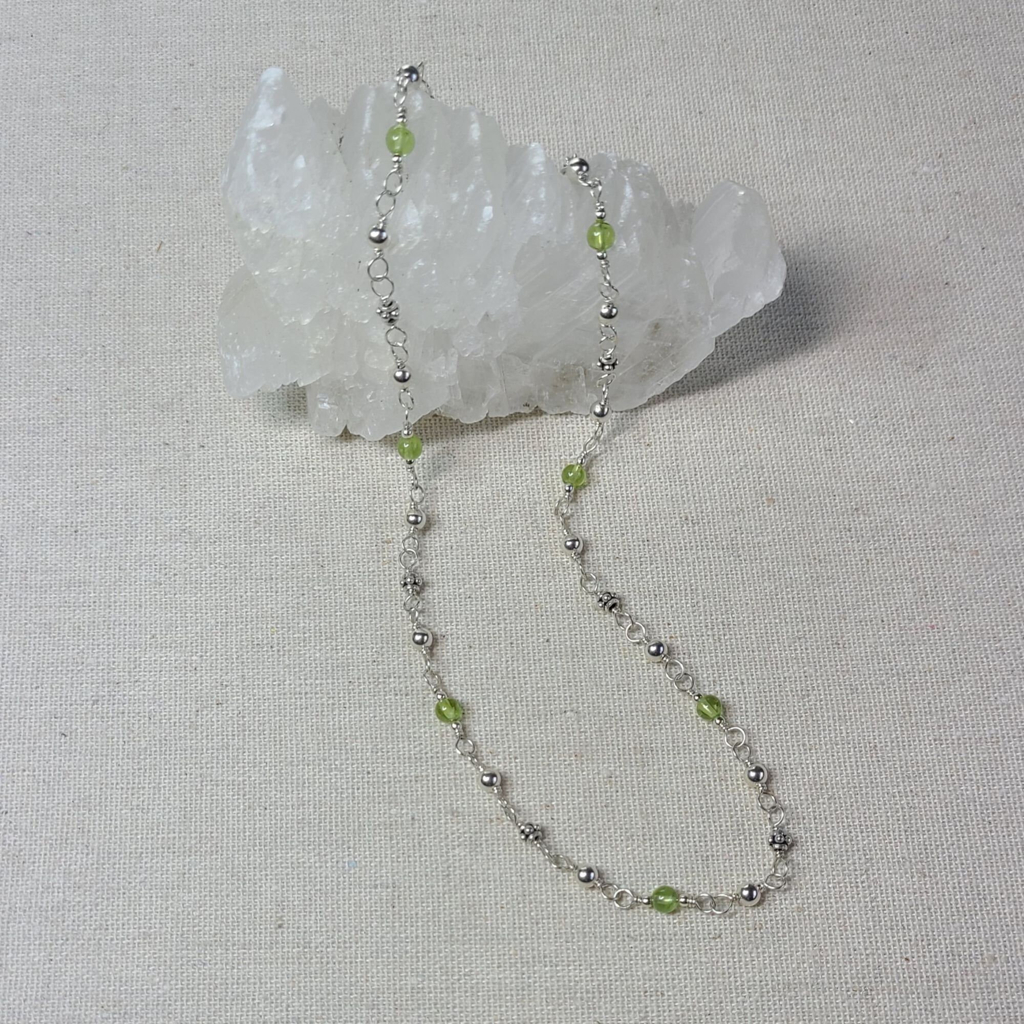 Sterling Silver Hand Wire Wrapped Links With Sterling Beads and ...