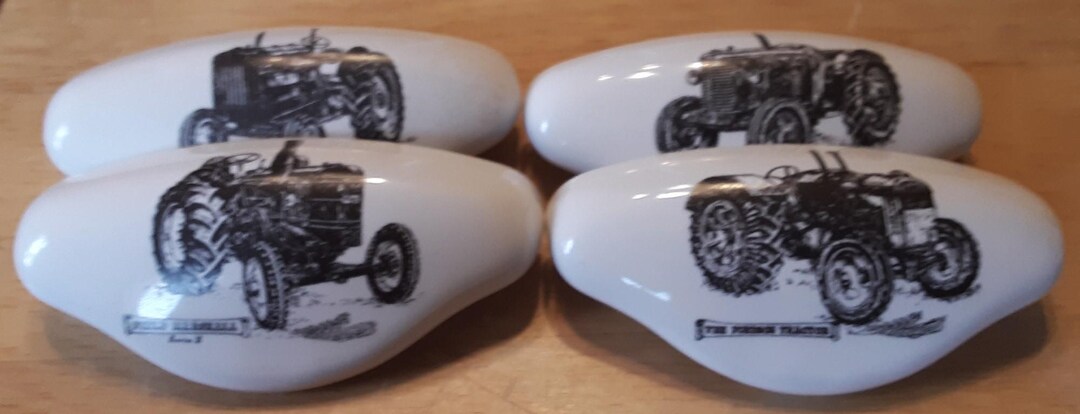 Four Antique Tractor Drawer Pull CABINET Knobs - Etsy
