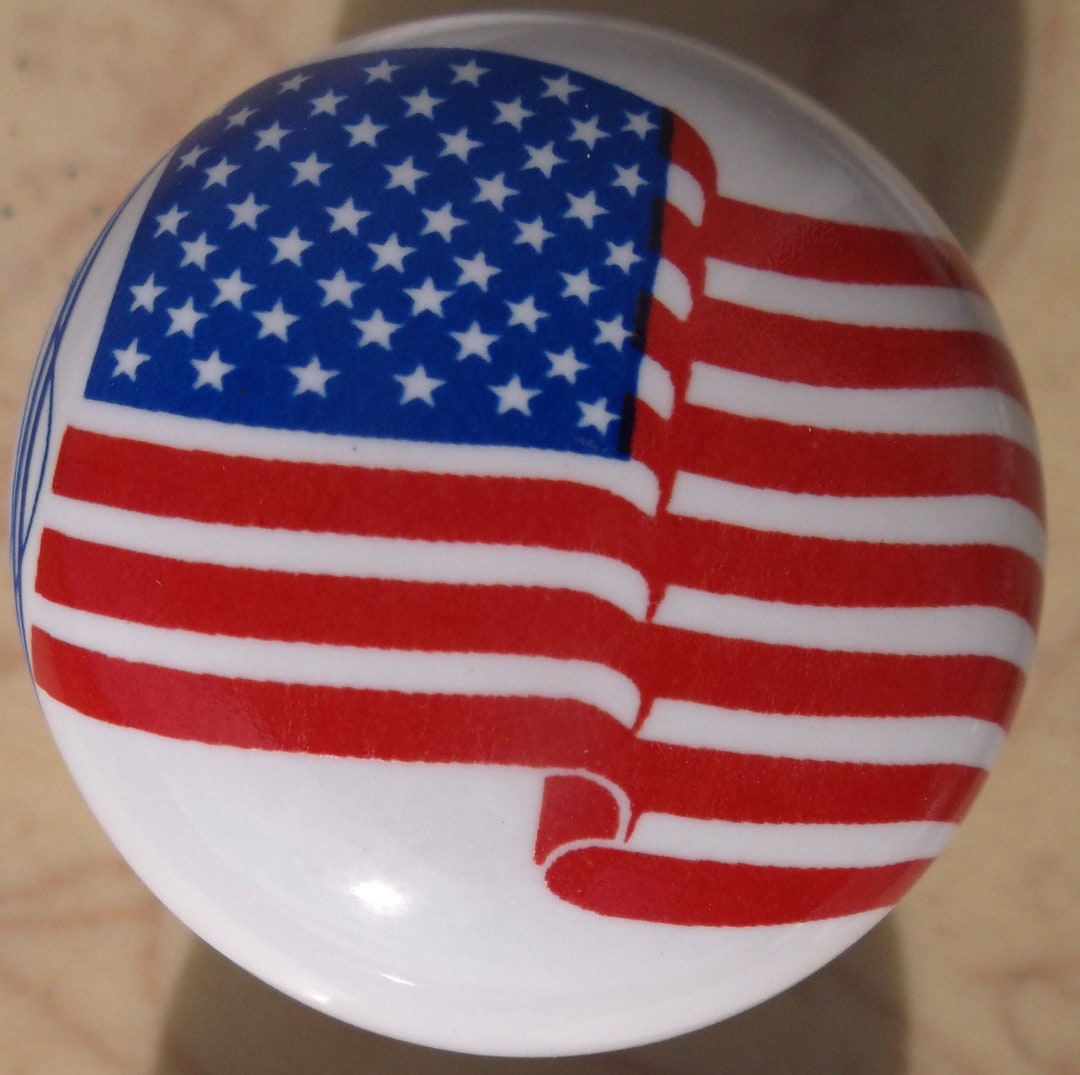 American Flag Ceramic Cabinet Knobs Kitchen Drawer Pulls - Etsy