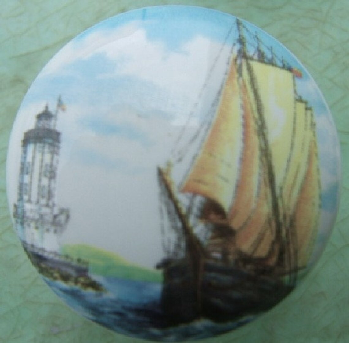 Old World Sailing Ship Ceramic Cabinet Knobs Kitchen Drawer Pulls - Etsy