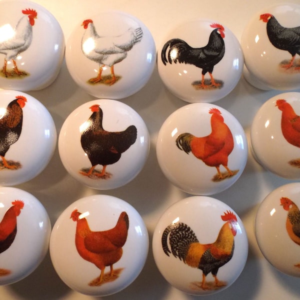 Chicken Cabinet Knobs - Etsy